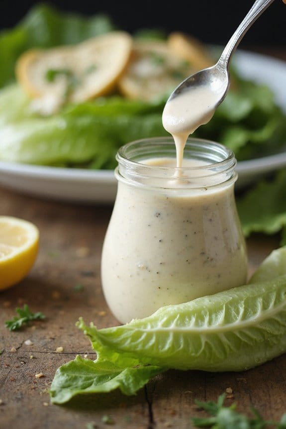 Creamy Raw Caesar Salad Dressing Recipe - Chef Jamie Levine - Delicious ...