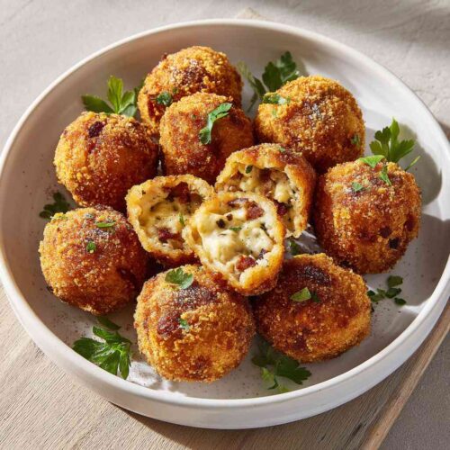 Bacon and Cheese Croquettes - Chef Jamie Levine - Delicious Recipes